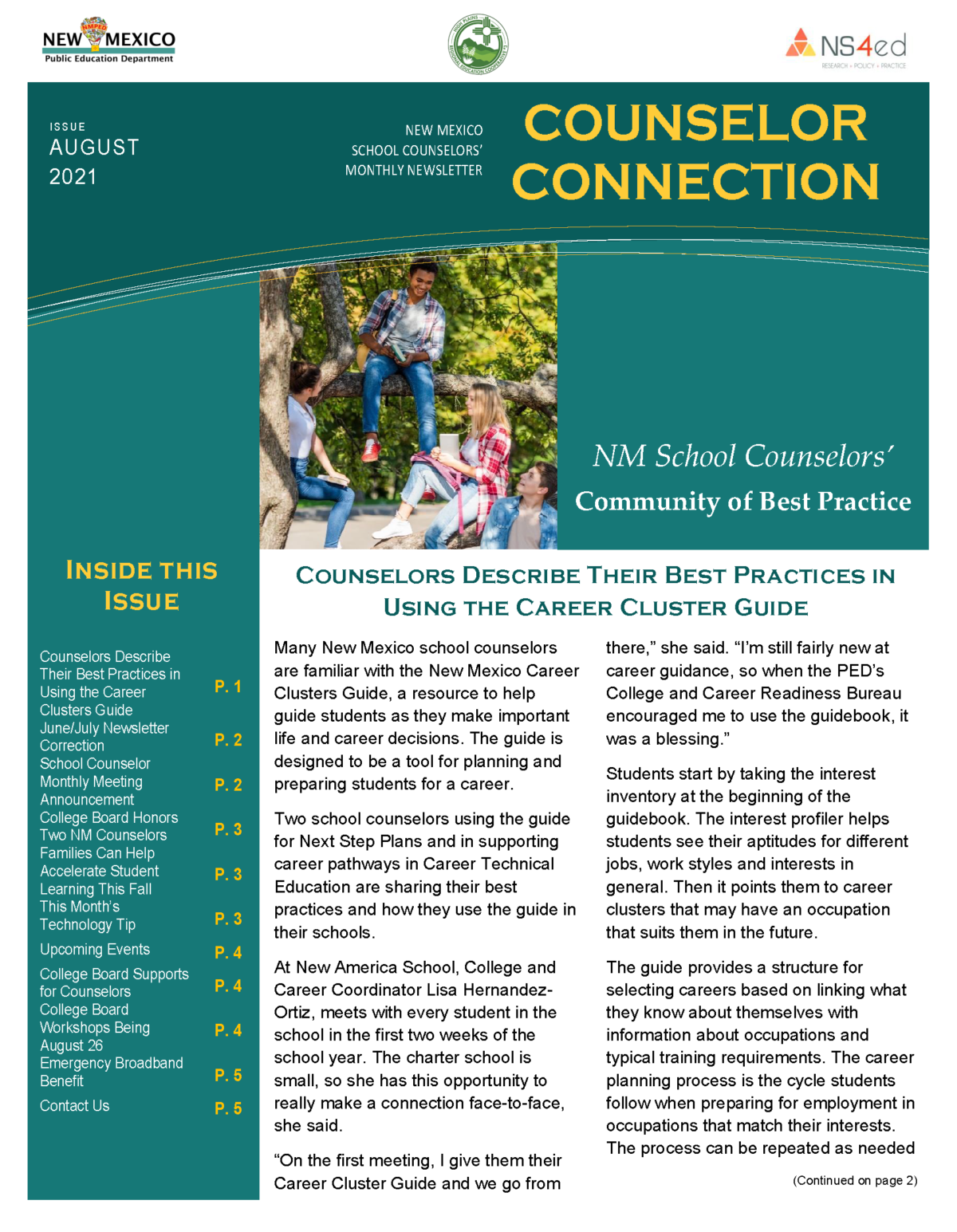 Newsletters – 2021-22 – School Counselors NM