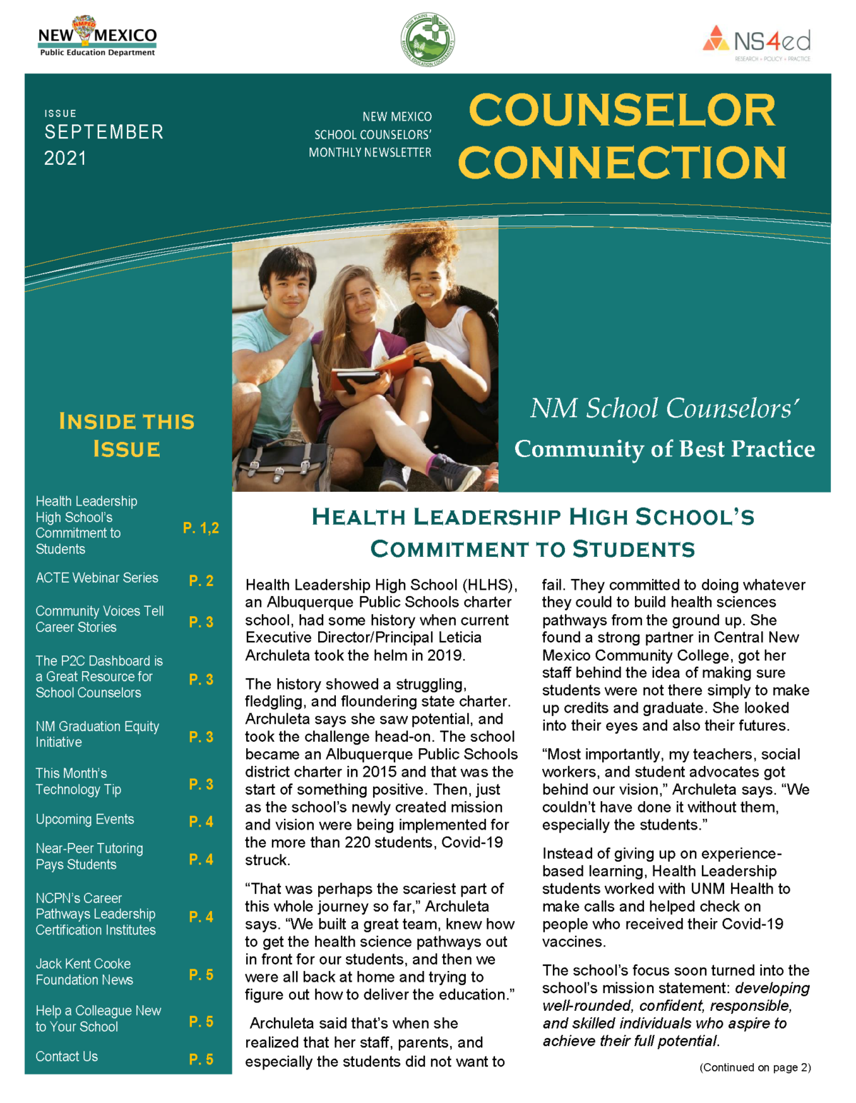 Newsletters – 2022-23 – School Counselors NM