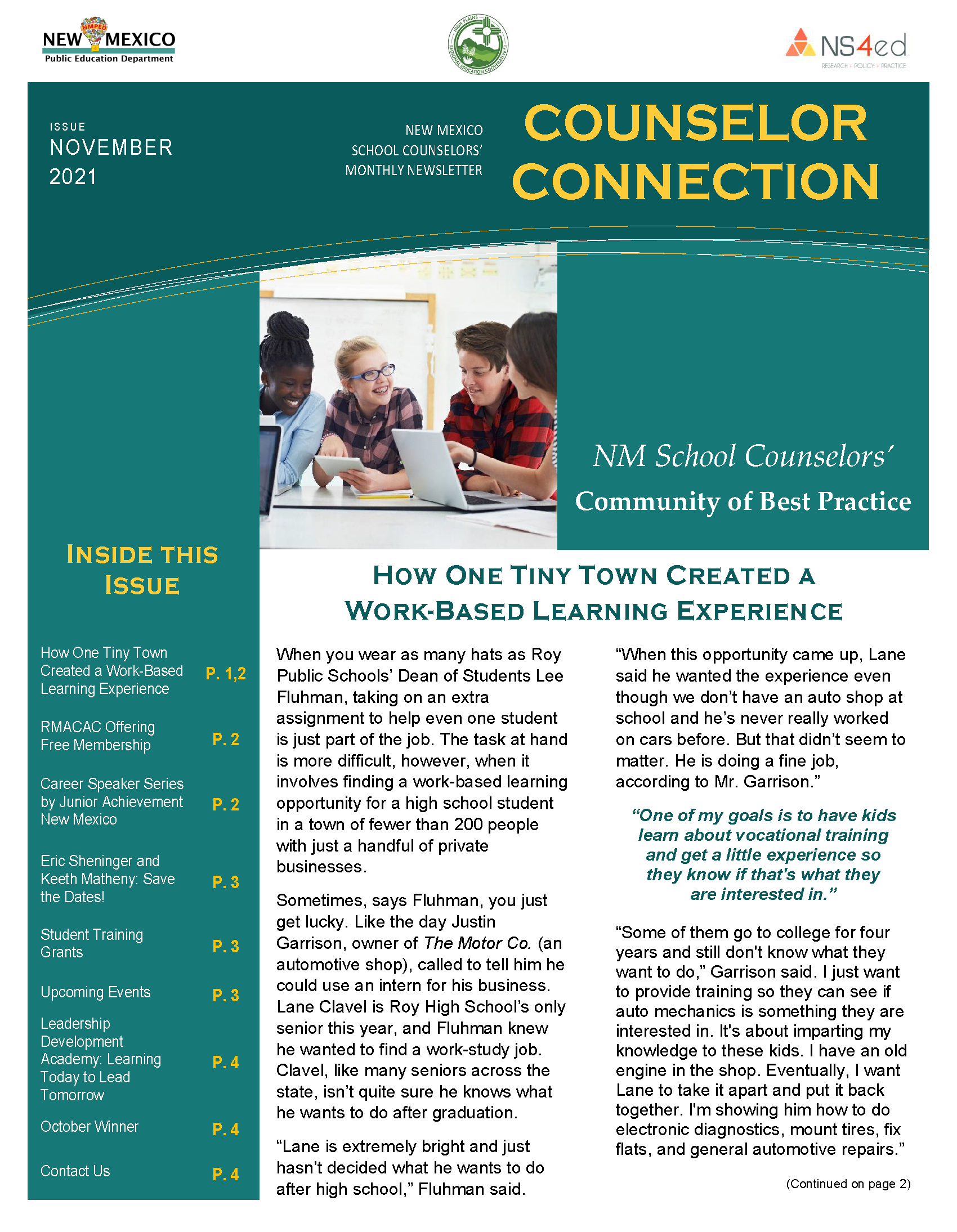 Newsletters – 2021-22 – School Counselors NM